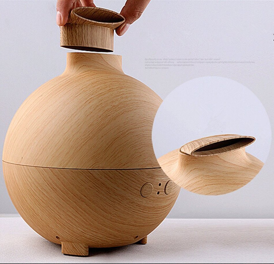 Aphse Version 600ml Essential Oil Diffuser Wood Grain Aroma Diffuser ...
