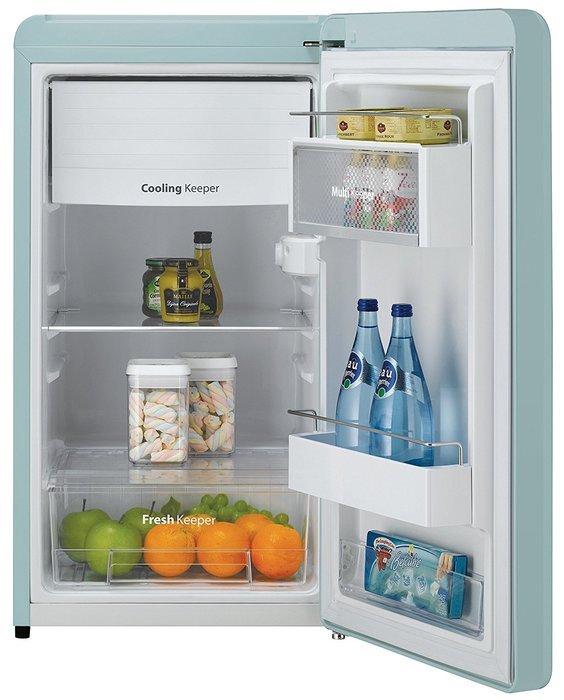 Daewoo Retro Compact Refrigerator 4.4 Cu Ft, Mint free image download