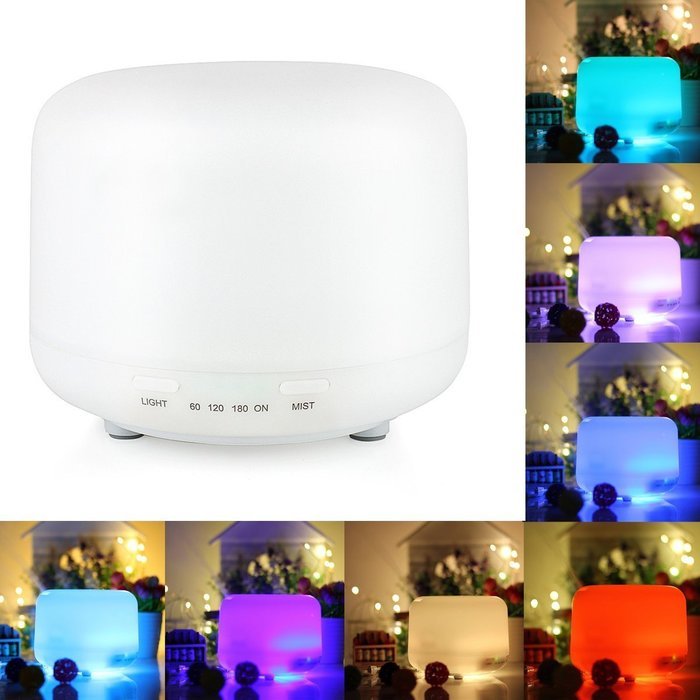 BZONE 250ML Ultrasonic Air Humidifier Diffuser Color Changing LED ...