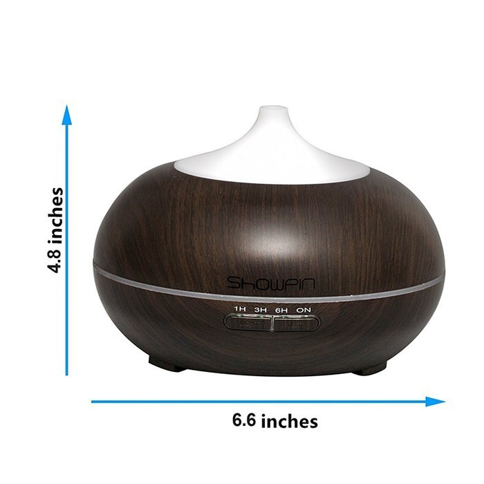 Showpin Essential Oil Diffuser, 300ml Ultrasonic Aroma Humidifier with ...