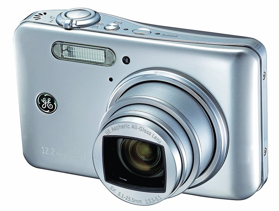 GE E1250TW-SL 12MP Digital Camera with 5X Optical Zoom and 3.0 Inch LCD ...