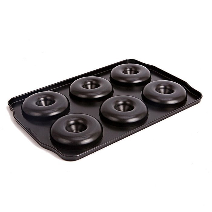 MyLifeUNIT Carbon Steel 6 Cavity Donut Pan, Non Stick Donut Pan Large ...