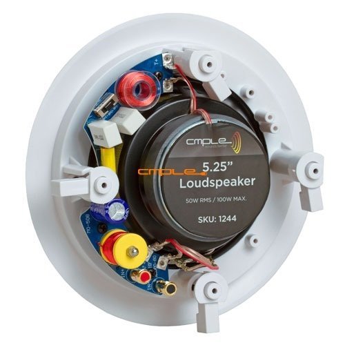 5.25" Surround Sound 2-Way In-Wall/In-Ceiling Kevlar Speakers (Pair ...