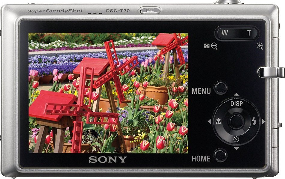 Sony Cybershot DSC-T20 8MP Digital Camera with 3x Optical Zoom and ...