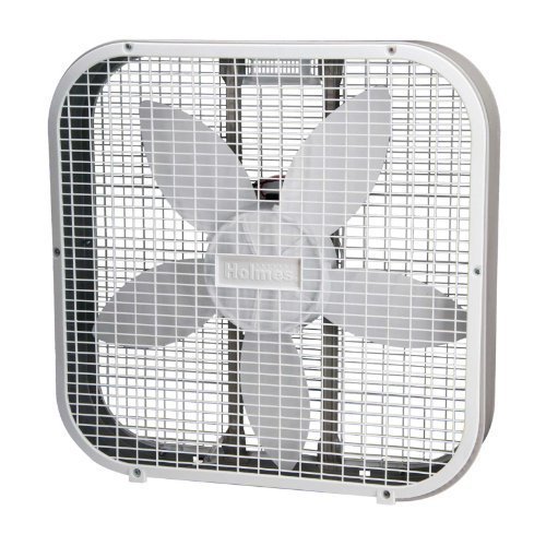 Holmes HBF2010A-WM Box Fan, Metal, 20-Inch, White by Holmes free image ...