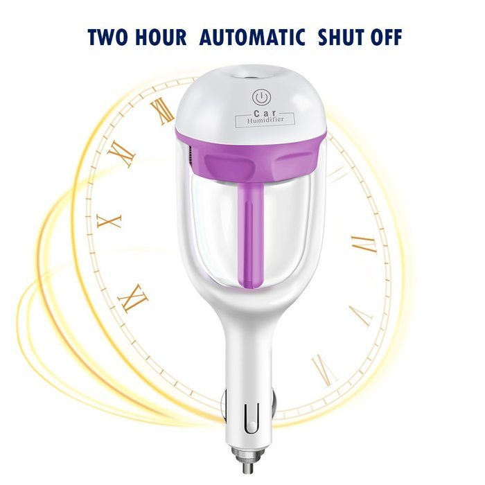 Merope Car Air Humidifier and Aromatherapy Essential Oil Diffuser (Pink ...