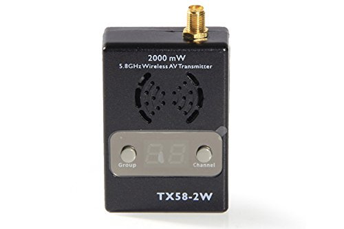 FPV TX58-2W 32CH 2000mW 5.8GHz Wireless AV Transmitter (TX Only) N7 ...