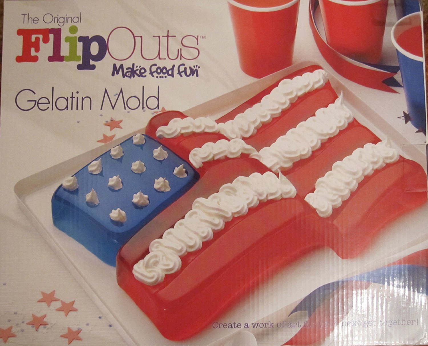 The Original Flipouts (Flip Outs) Gelatin Mold, American Flag free ...