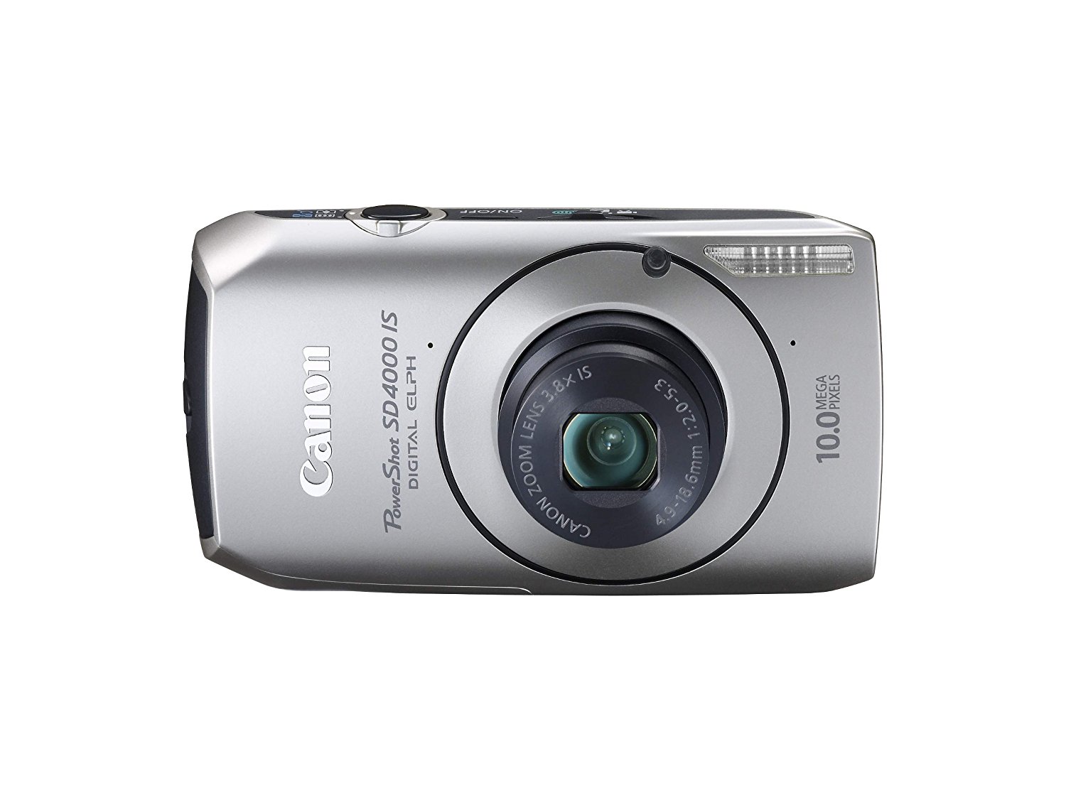 Canon PowerShot SD4000IS 10 MP CMOS Digital Camera with 3.8x Optical ...