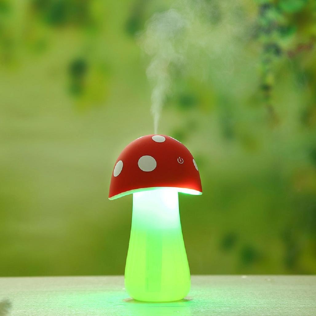 Leewa Mushroom Pattern Home Aroma LED Humidifier Air Diffuser Purifier ...