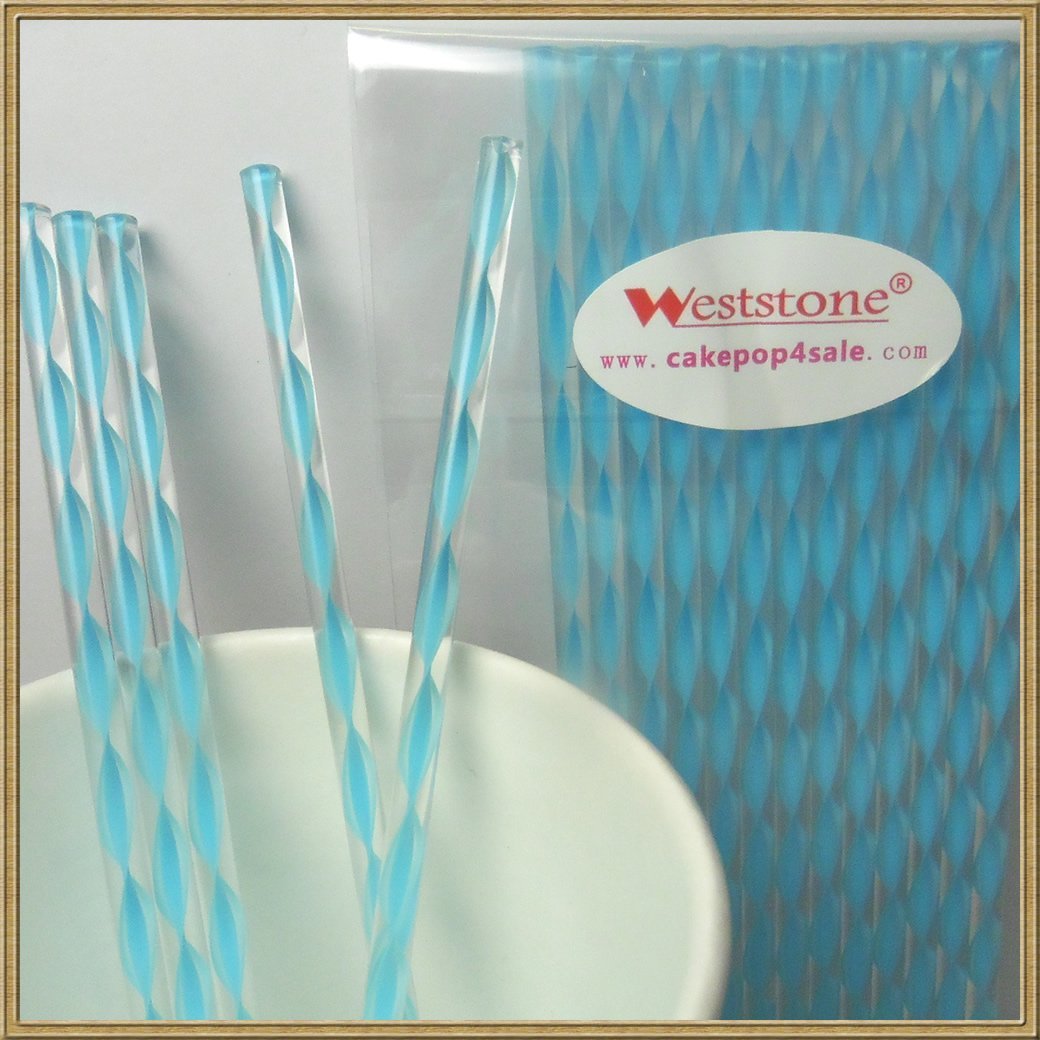Weststone - 50pcs Colorful Acrylic swirl sticks for cake pop or ...