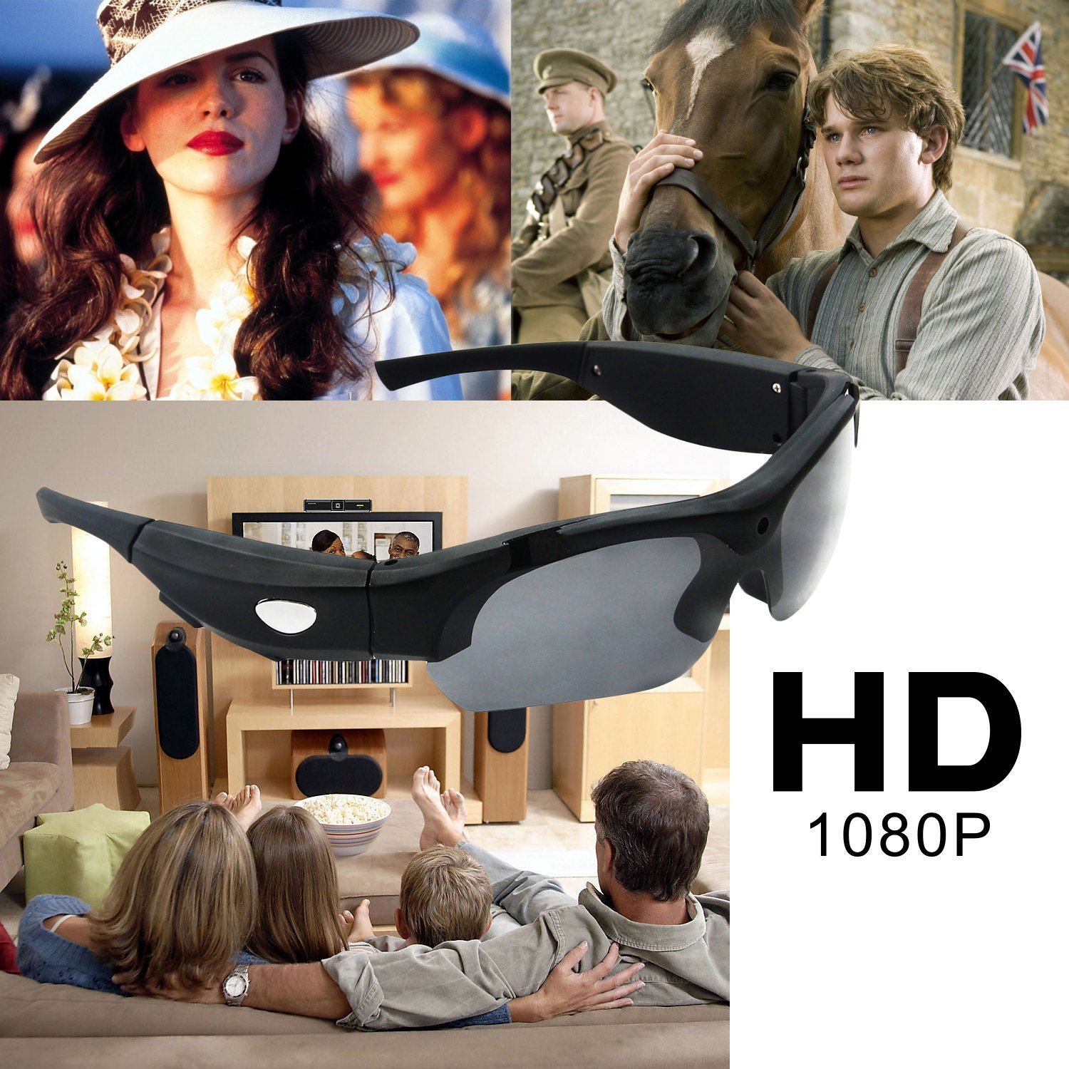 1080P Camera Sunglasses OldShark Sport Video DVR Eyewear Recorder Photo ...