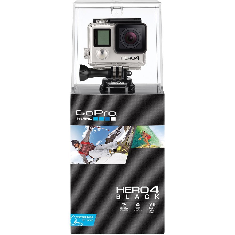 GoPro Hero4 Hero 4 12MP Full HD 4K 30fps 1080p 120fps Built-In Wi-Fi ...