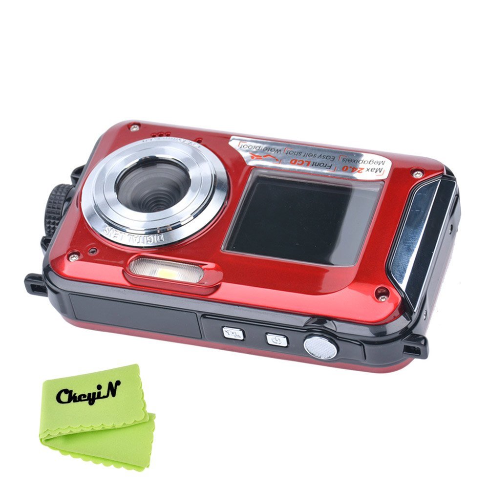 Ckeyin174;16X Double Screens (1.8 inch front screen waterproof, 2.7 ...