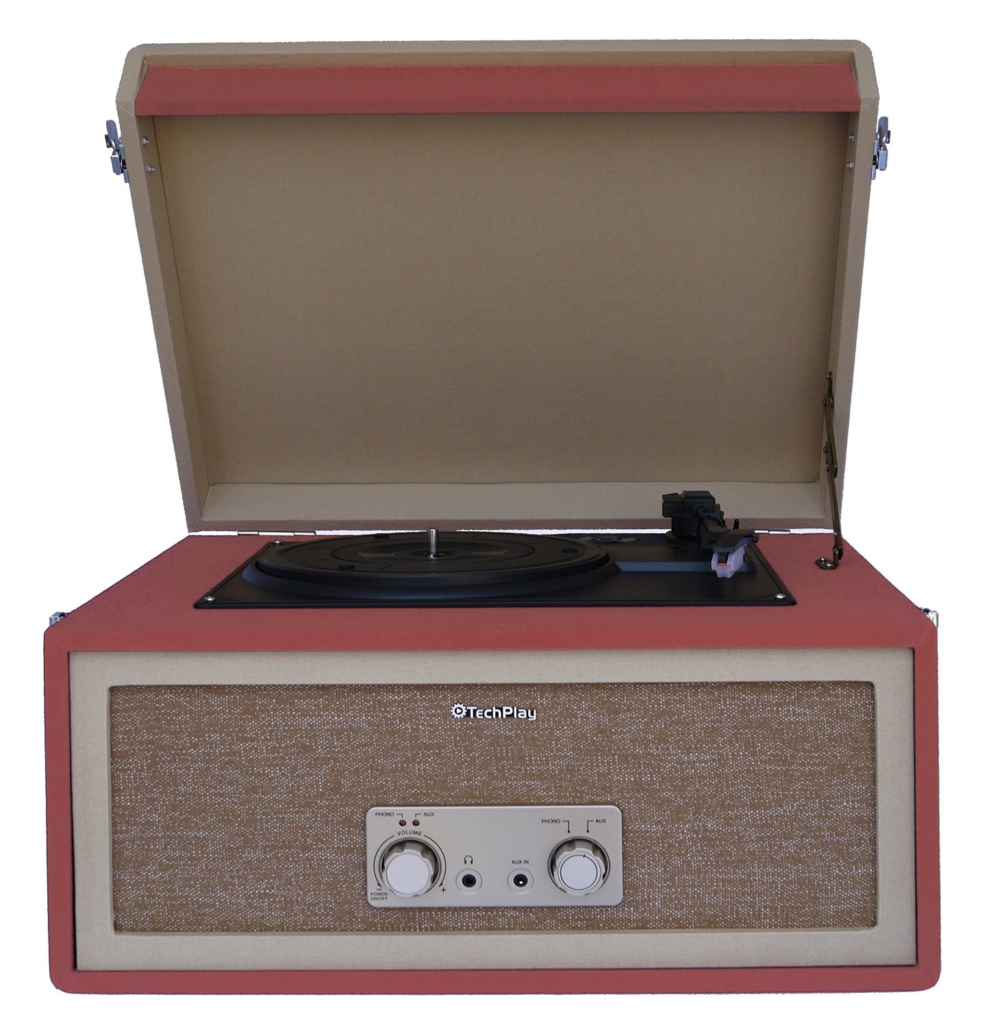 TechPlay CTA99 Blue 3speed portable turntable with matching stand. AUX in and Headphone jack and ...