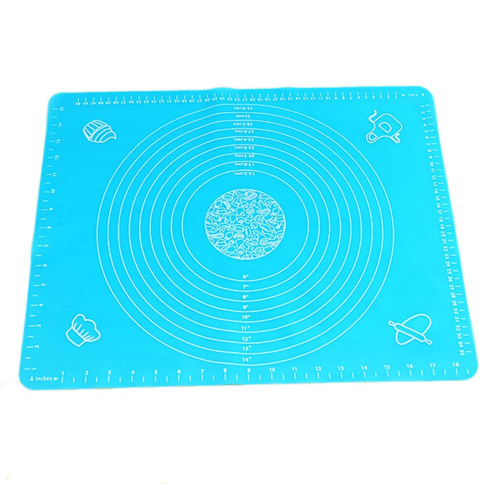 Baking Tools Kitchenware Silicone Pad Kneading Mat-Blue free image download