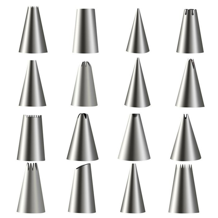 GHB Cake Decorating Tips Set Stainless Steel Icing Tips DIY Pastry ...