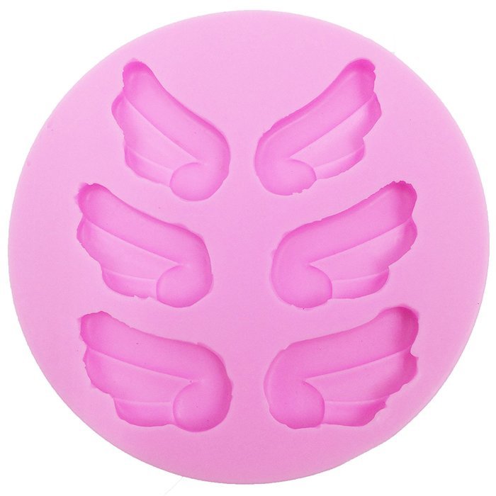 Cute Assorted Size Angel Wings Silicone Cake Decorating Moulds