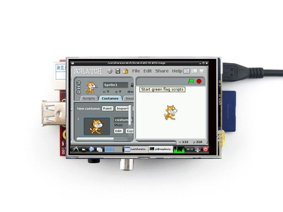 INFORMIC 3.5 " Inch TFT LCD 480x320 RGB Pixels Touch Screen Display ...