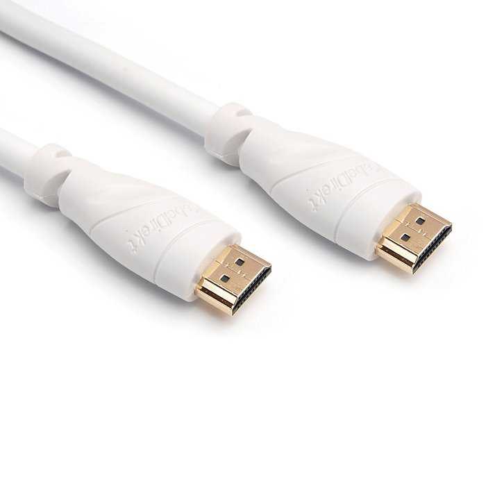 KabelDirekt (40 feet white) HDMI Cable (1080p 4K 3D High Speed with ...
