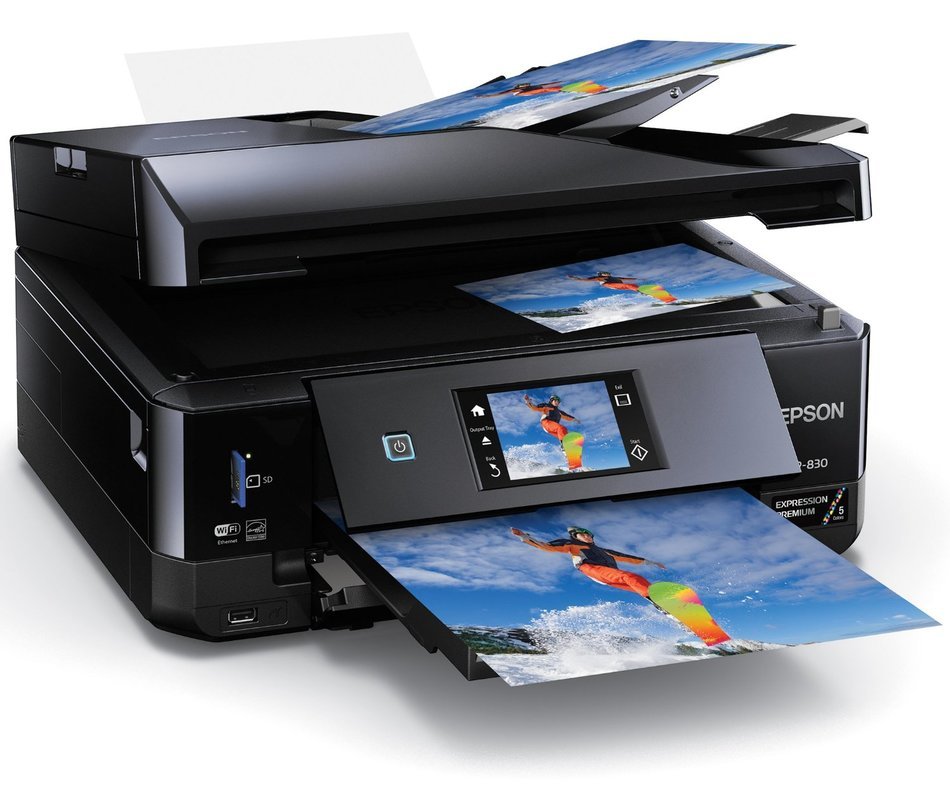 Epson XP-830 Wireless Color Photo Printer with Scanner, Copier & Fax ...