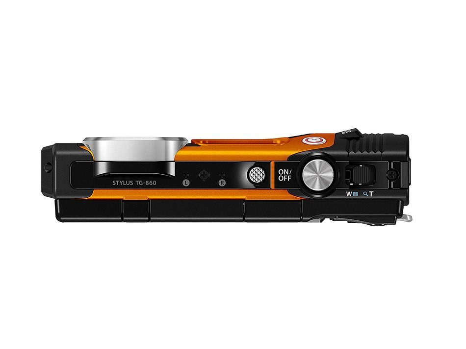 Olympus TG-860 Tough Waterproof Digital Camera with 3-Inch LCD (Orange ...