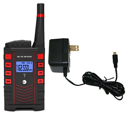 Ambient Weather WR-091 Rechargeable Emergency Pocket AM/FM/WB Weather ...