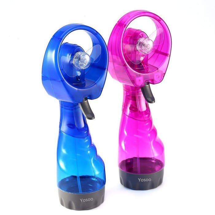 Yosoo 2-Pack Misting Fans, Mini Handheld Spray Fan for Summer Beach and ...