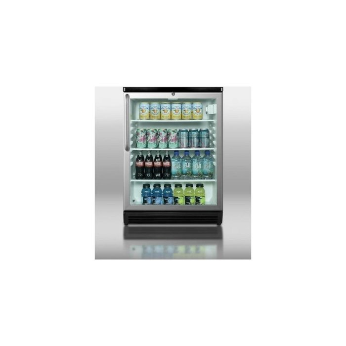 Summit SCR600BLTB 24" Commercially Approved Compact Refrigerator with 5 ...
