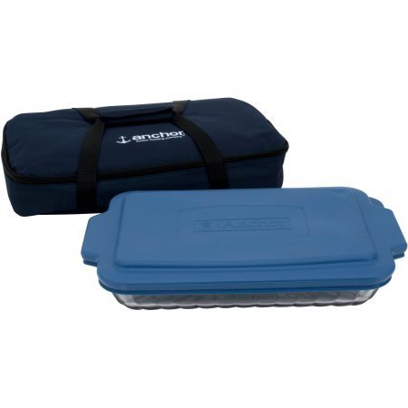 3-Piece Bakeware Set with Blue Carrier, Clear 82258COM free image download