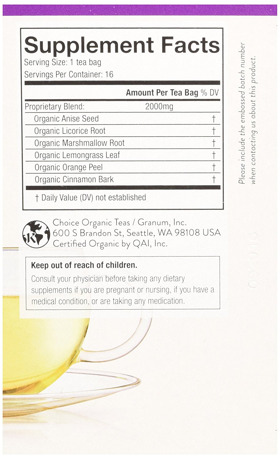 Choice Organic Teas Tea Bag, Simply Detox, 16 Count N11 free image download