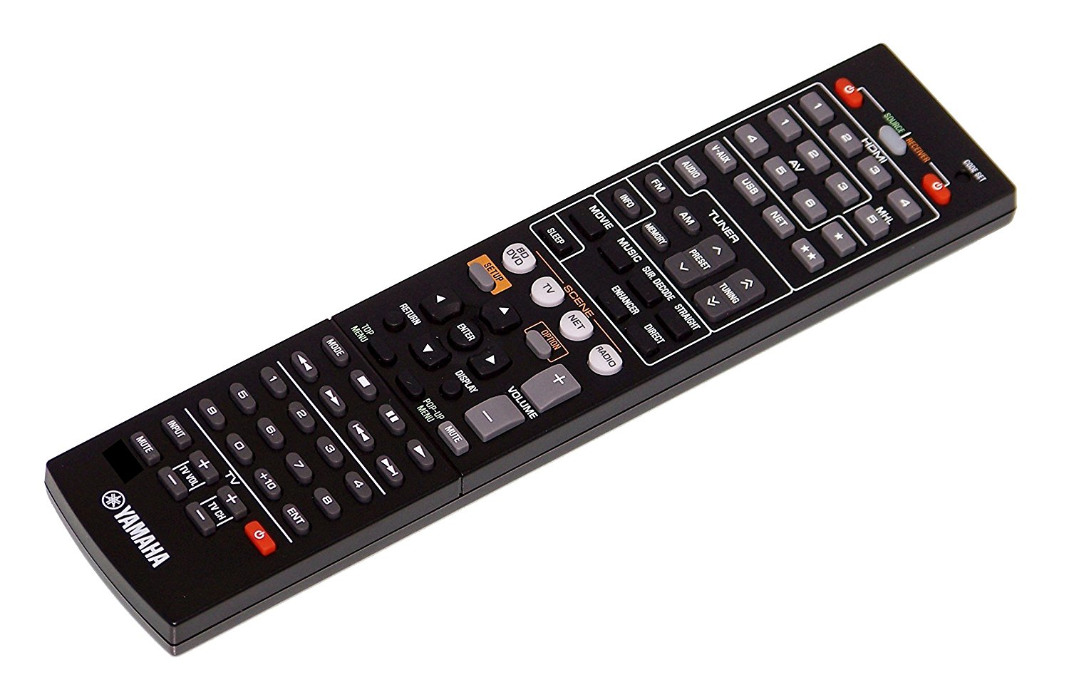 OEM Yamaha Remote Control: RXV475, RX-V475, YHT599U, YHT-599U free ...