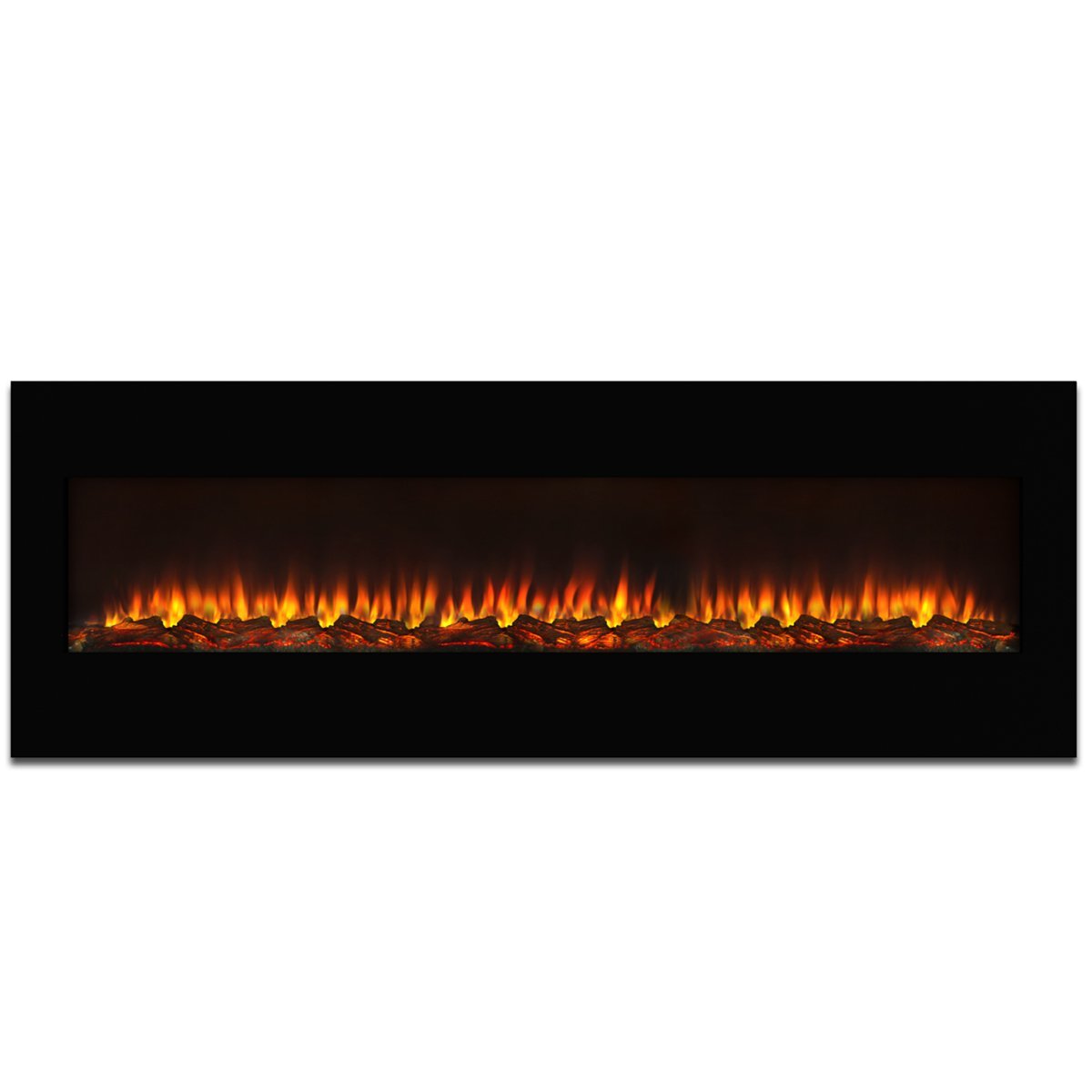 Elite Flame Nile 72" Log Electric Wall Mounted Fireplace free image ...