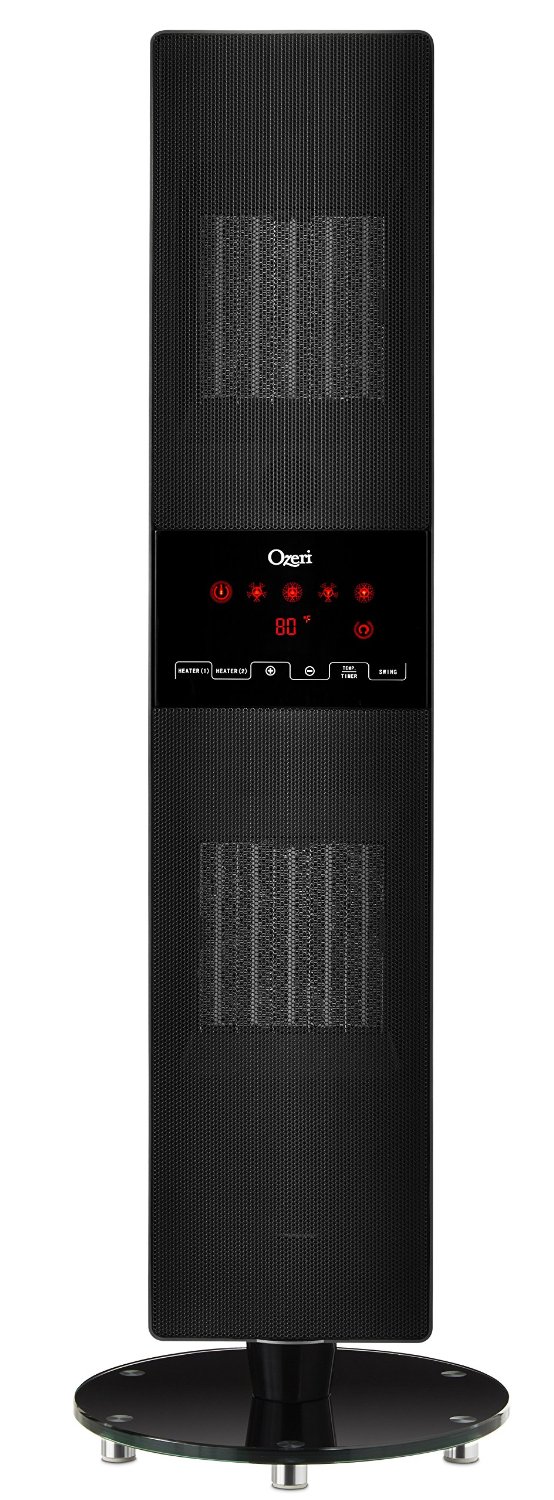 Ozeri OZH1 Dual Zone Oscillating Ceramic Heater and Tower Fan with ...