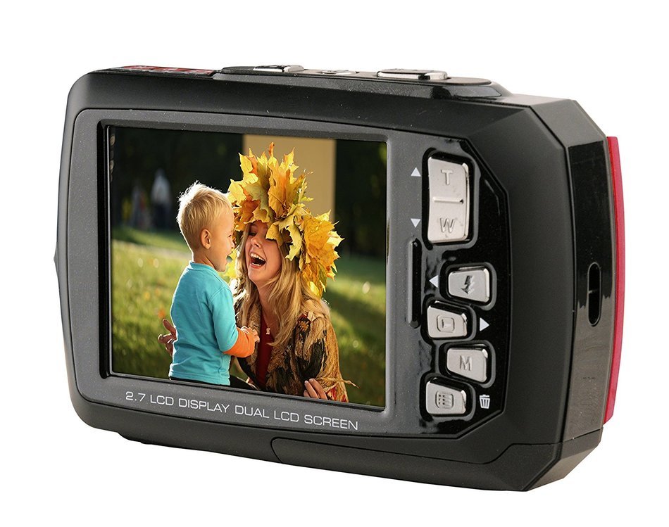 Ivation 20MP Underwater Shockproof Digital Camera & Video Camera w/Dual ...