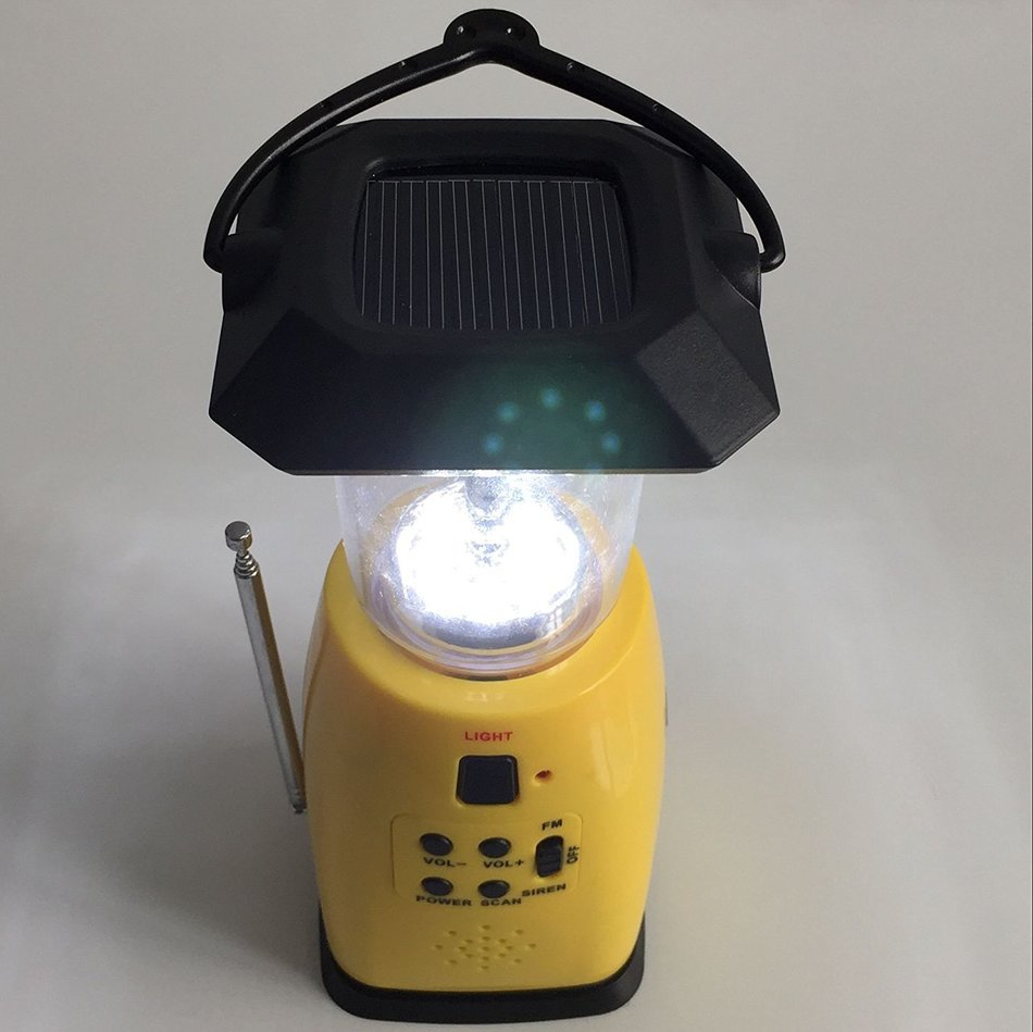 IRonsnow IS-039 Solar Hand Crank Emergency LED Camping Hiking Lantern ...