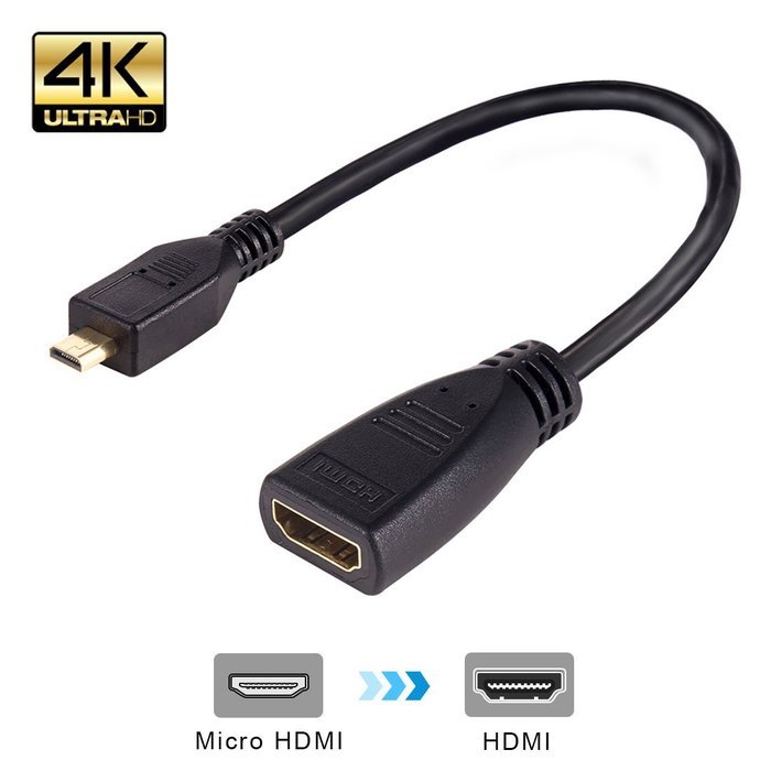 MEALINK High Speed 90 Degree Mini HDMI To HDMI Female Cable Adapter ...
