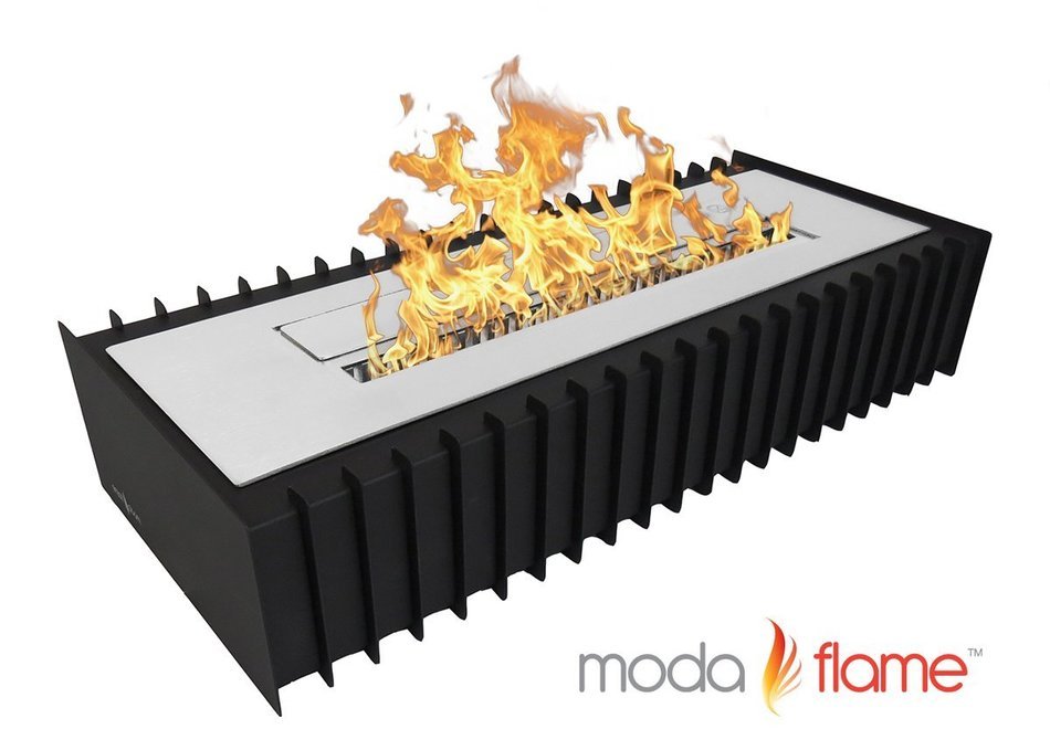 Moda Flame 24" PRO Ventless Bio Ethanol Fireplace Grate Burner Insert ...
