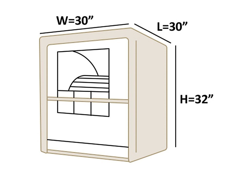 CoverMates – Side–Draft Evaporative Cooler Cover – 40W x 40D x 42H ...
