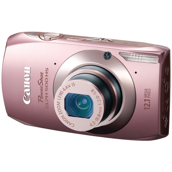 Canon PowerShot ELPH 500 HS 12.1 MP CMOS Digital Camera with Full HD ...