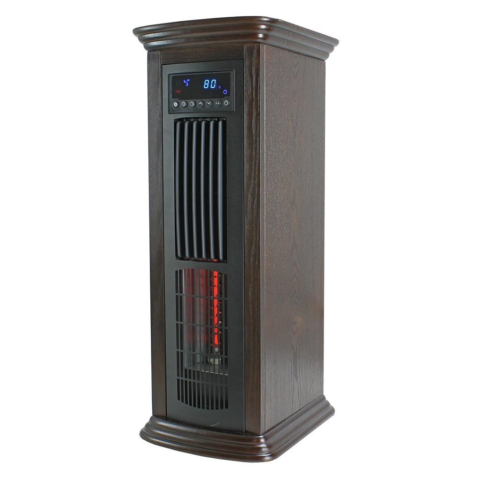 LifeSmart 4 Element 4-In-1 Electric Infrared Tower Heater & Fan free ...