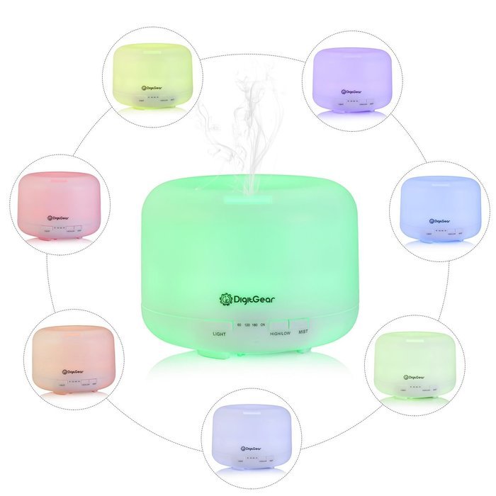 Essential Oil Diffuser 500ml - Aroma Diffuser Ultrasonic Whisper Quiet ...