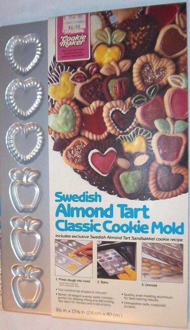 Wilton Swedish Almond Tart Classic Cookie Mold - Vintage 1984 free ...