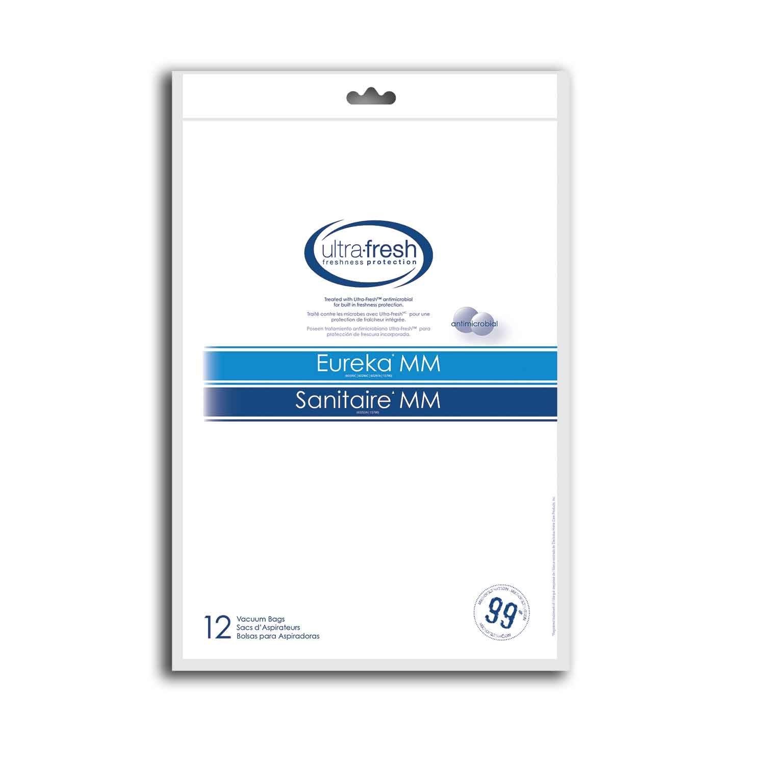 Eureka MM Sanitaire MM-Micro Filtration Bag, 12 Bags Treated with Ultra ...