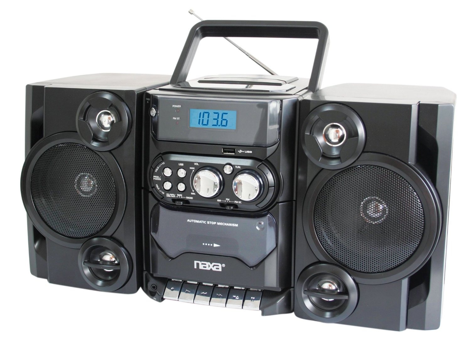 NAXA Electronics Portable MP3/CD Player with AM/FM Stereo Radio and ...