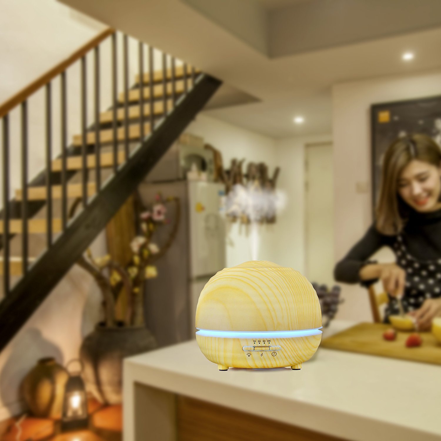 Wisdomcreate Aroma Diffuser Air Humidifier Ultrasonic 300ml Aroma Diffuser Aromatherapy ...