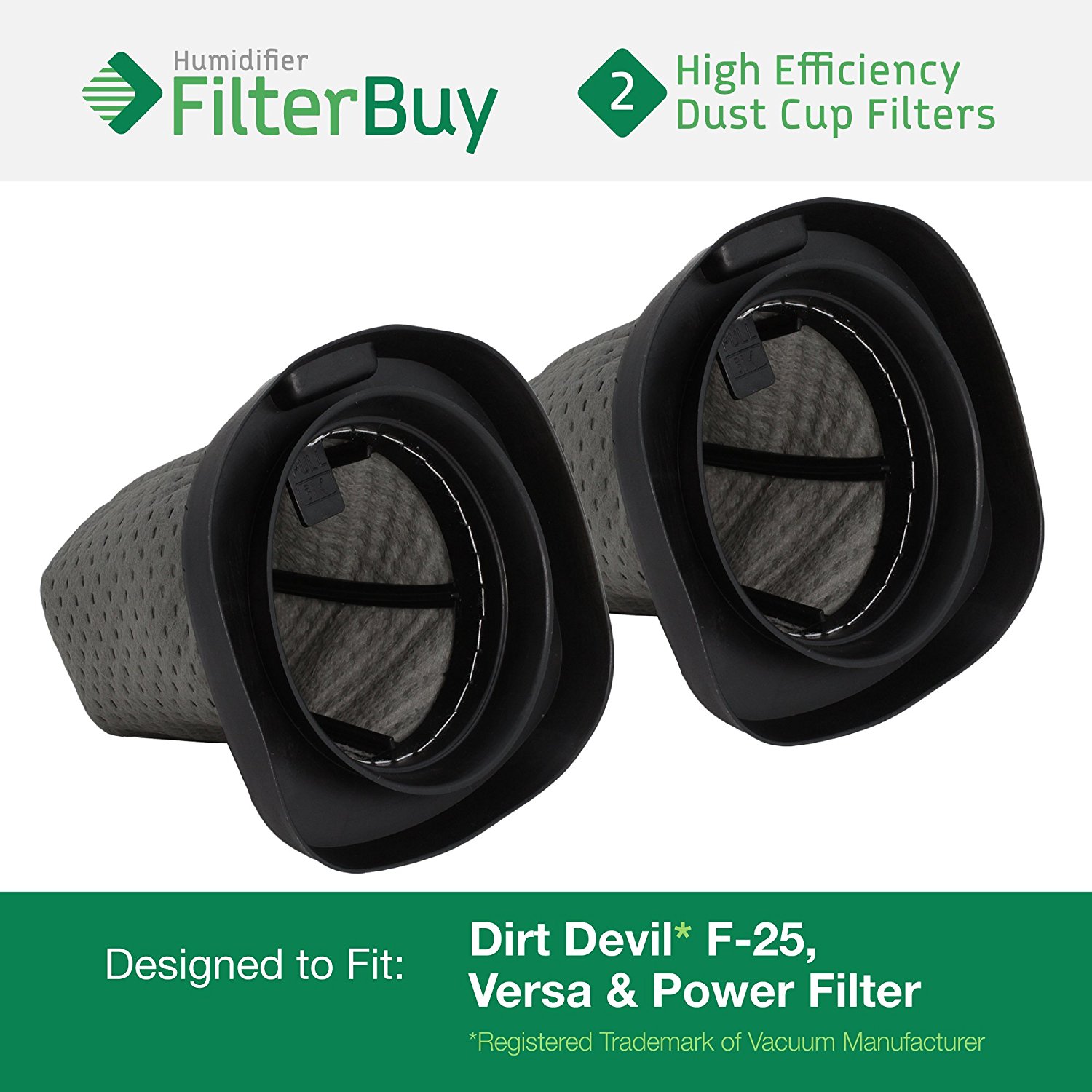2 - Dirt Devil F25 F-25 Dust Cup Allergen Filters. Designed by ...