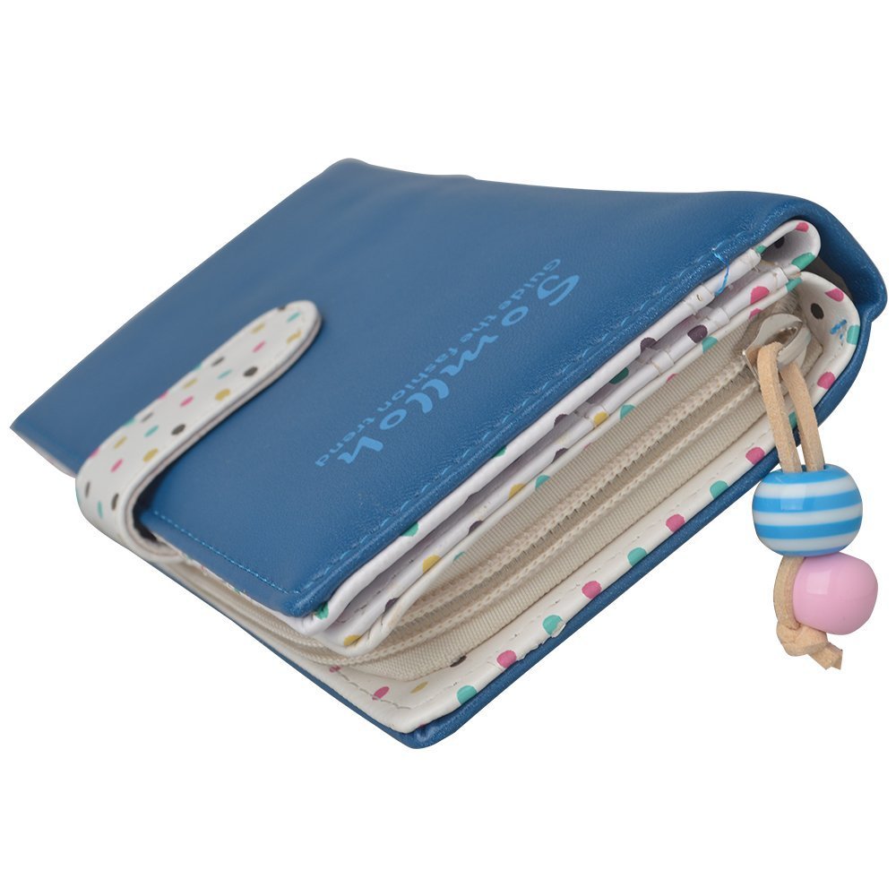 Spritech(TM) Women Girl PU Leather Clutch Wallet Credit Card Holder Zip ...