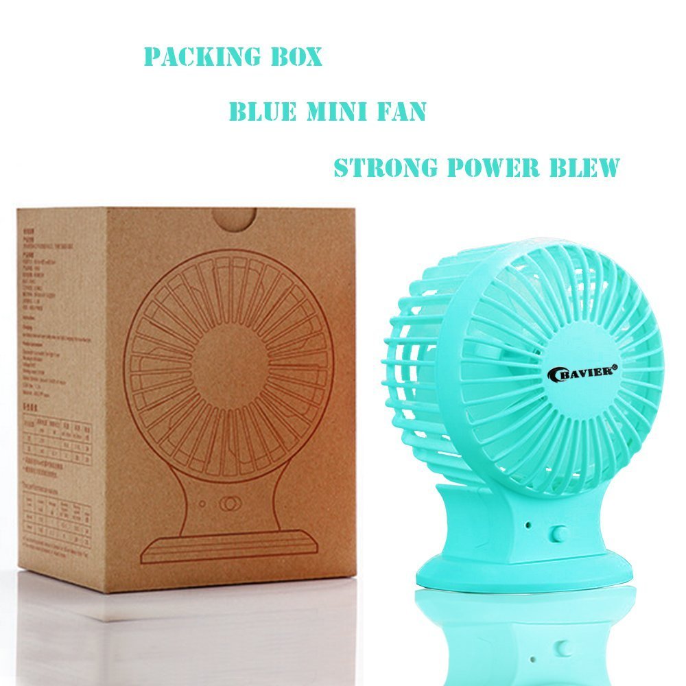 USB Mini Fan,BAVIER Sound-free design Desktop Fan,Portable USB Fan,2 ...