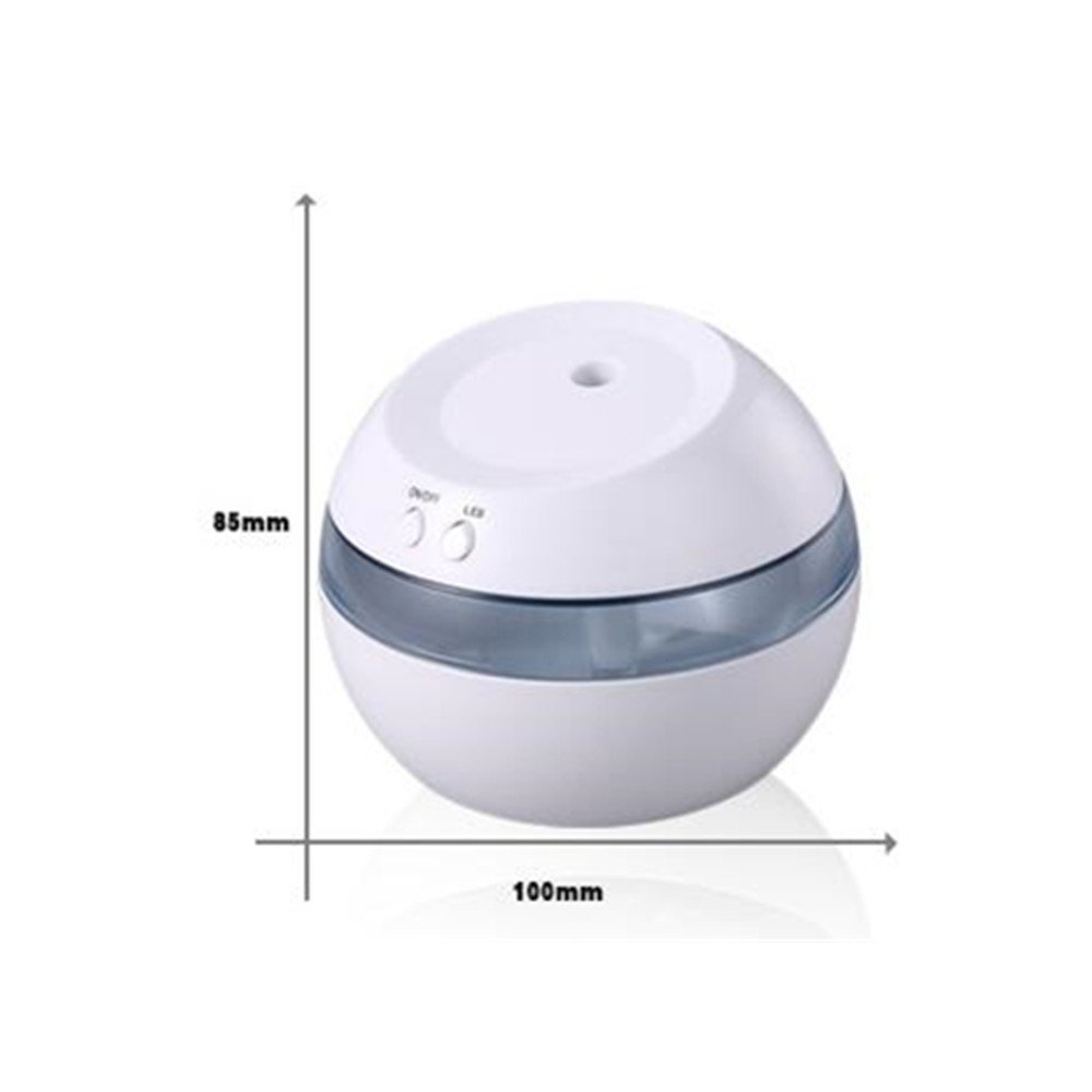 White Mini Humidifier Aromatherapy with USB and Night Light for Sleep ...